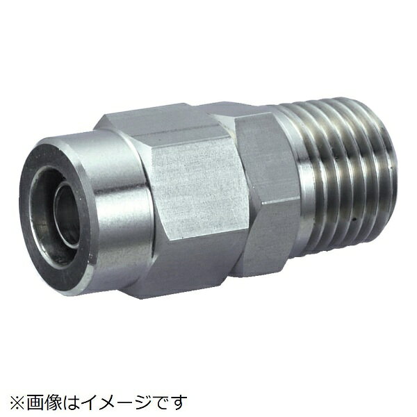 ■フッ素樹脂チューブと接続します。【用途】・クリーンエアや純水配管、薬品、腐食性ガス配管に最適。・食品・化学・医療・半導体製造など。・シール部がなく、シール部分から腐食することがありません。【仕様】・ねじT： R1/4・寸法A（mm）： 3...