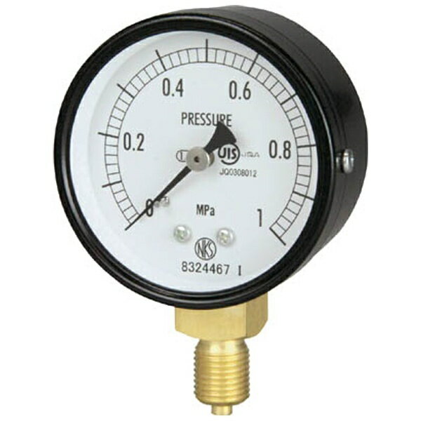 ■ブルドン管の弾性変形（動き）を指針に伝える構造の圧力計で、構造が簡単なため取り扱いが容易です。■JIS B 7505-1規格品です。【仕様】・圧力レンジ（MPa）： 0.0〜1.60・最小目盛（MPa）： 0.050・精度： ±1.6％ ...