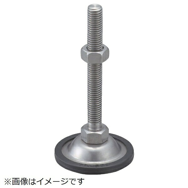 ■台座部に樹脂カバーが付き床面の傷つきを防止します。【用途】・工作機械、自動販売機、コンベヤ、作業台、コンピューターラック、制御盤、理化学機械。【仕様】・ねじ寸法： M12×1.75・許容荷重（kgf）： 600・全高（mm）： 144.2...