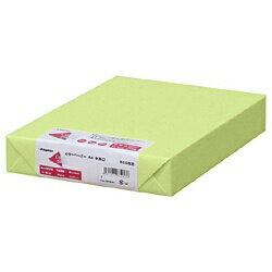 コピー用紙よりも若干厚めの中厚口。（一般的なコピー用紙は約64g/m2）■チラシ、各種資料作成に最適な厚みです。 長門屋(ナガトヤ) ナ-3258 カラーペーパー 中厚口 うぐうぐいす (ナ3258)