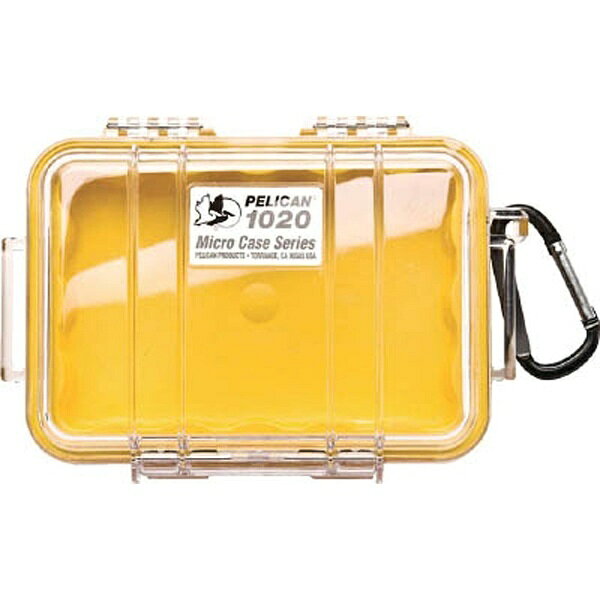 PELICANの小型防水ハードケース。水際でのスポーツ時など、携帯電話や小型電子機器の保護に最適です。・アウトドアに最適・高い防水性と頑丈な構造で大切な機材を保護・開閉容易なABS樹脂製ロックレバー・自動気圧調整バルブ・カラビナ付インナート...