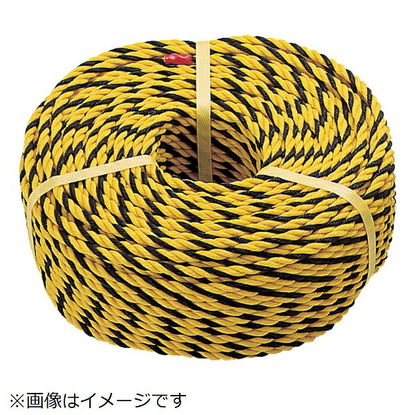■安全標識、区画整理用として使用できる黒色と黄色の2色のトラロープです。使用範囲が広がる長尺タイプです。【仕様】・3つ打【注意】・本ロープは、区画整理や進入禁止などのサインを目的としておりますため、牽引、吊り作業や結束などの荷重のかかる作業...