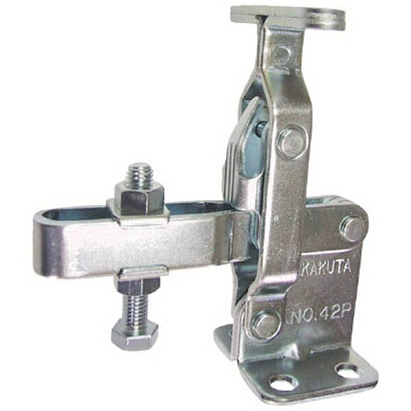 ■高さを抑えるためにT型ハンドルになっています。【仕様】・製品刻印： No.42P・全長（mm）： 115・締圧力（kN）： 1.5・付属ボルト径： M8×50（RBT-8）・摘要： -・取付ピッチ（mm）： 24・下方押え型・ハンドル縦型...