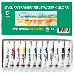 透明水彩12色ラミネートチューブ入り（5ml）●顔料の粒子が細かく、絵の具の伸びが良いため、薄くのばしても鮮やかな発色が得られます。●高級顔料を使用していますので、耐光性に優れ、また混色しても濁りが少なく、鮮やかさが保たれます。●日本・アメ...