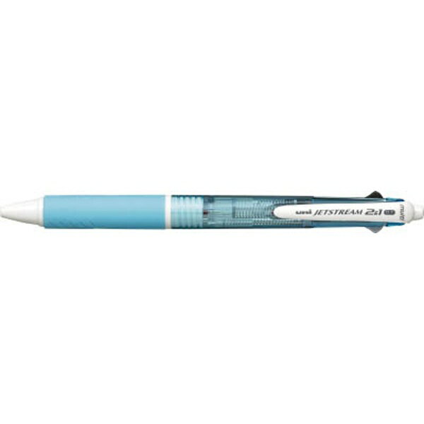 機構：ノック式、軸仕上：PC樹脂・ラバーグリップ付きボール径：0.7mm、シャープ芯径：0.5mm、ボールペン色：黒・赤 三菱鉛筆 MSXE350007.8 (多機能ペン/ジェットストリーム 2&1/3機能トリプルペン/水色)