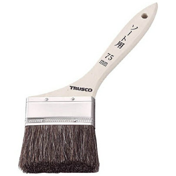 ■粘度の高いタール塗装に適したタール専用刷毛です。■毛腰が強く耐久性と含みが良いです。【用途】・油性塗料、コールタール。・防水塗布、防腐剤用。【仕様】・刷毛幅（mm）： 75・毛丈（mm）： 50・玉厚（mm）： 15・全長（mm）： 26...