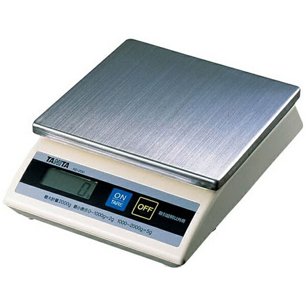 ■水に強い防滴タイプ（JIS防滴2級テスト準拠の防滴構造）。■連続800時間使用可能（アルカリ乾電池）。■風袋引き機能付。■オートパワーオフ機能付（約10分）。 [KD200]