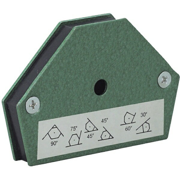 ■鉄板や丸パイプ、鉄球の溶接作業時に接合箇所を組み合わせ、安定保持に適します。【用途】・溶接作業時の仮押えや仮組み作業用に。【仕様】・吸着力（N）： 98・幅（mm）： 98・奥行（mm）： 14・高さ（mm）： 65・保持角度： 45°、...