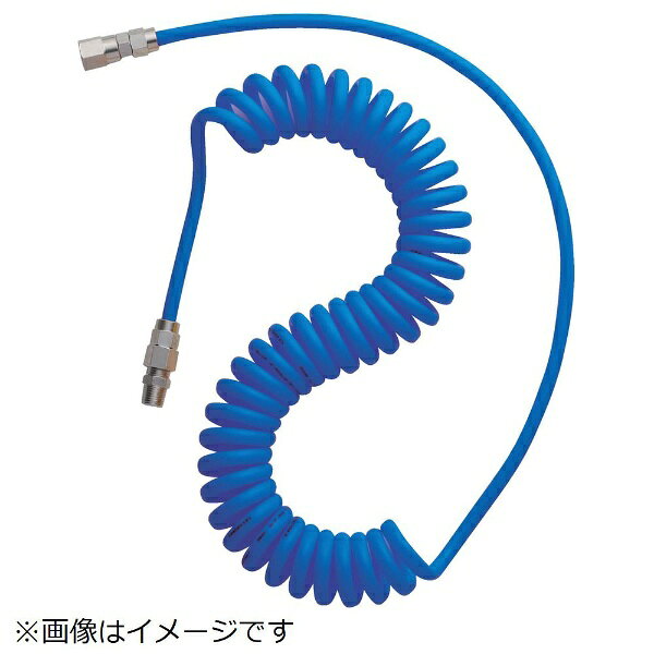 ■折れぐせがつきにくく、耐摩耗性にも優れています。■柔軟性、弾力性、伸縮性に優れています。しかも強靭です。■手元部分はストレートなので、手元ホースは不要です。■コイル巻きだから作業の範囲がワイドに拡がります。