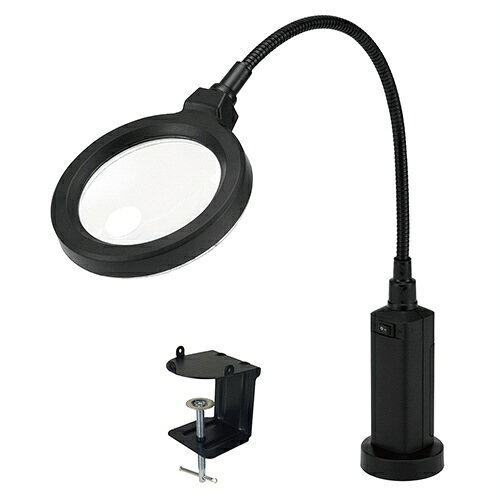 ■付属のAC/DCアダプターで100V電源から電力供給も可能です。■本体底部に大型マグネットを搭載しています。■付属のクランプスタンドで卓上での作業も可能です。■310mmのフレキシブルアームで角度などが自由自在です。■連続点灯時間は約8時...