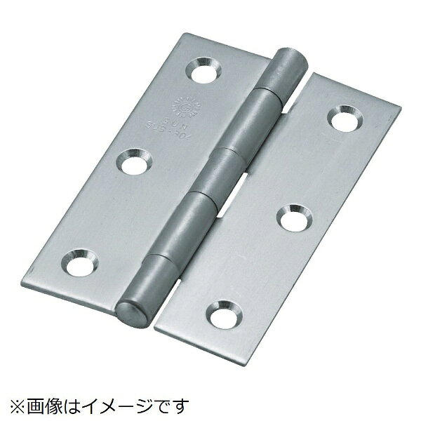 mm（4個入）のステンレス製厚口蝶番【仕様】・表面処理： ヘアライン仕上げ【セット内容／付属品】・ステンレス（SUS304）