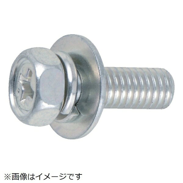 ■ワッシャー、スプリングワッシャーをセットする手間が省けます。【仕様】・寸法（mm）d： M8・寸法（mm）L： 30・強度区分： 4.8・強度区分： 4.8・丸ワッシャー、スプリング（P-3タイプ）付・アプセットタイプ