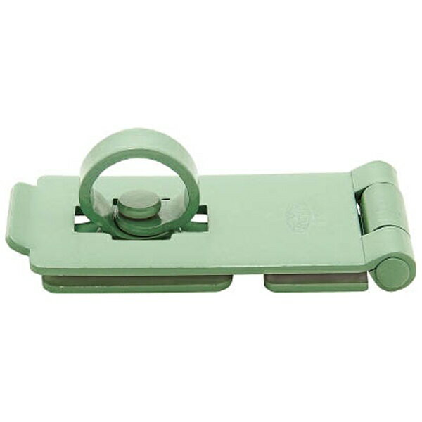 ■多彩なサイズと強固な作りの掛金です。【用途】・各種の扉、ロッカー、道具箱など。【仕様】・L1（mm）： 75・色： グリーン・B（mm）： 37・内径（mm）： 11.5・袋入ねじ付