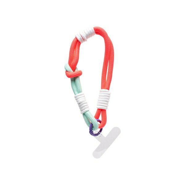 カラフルPOPなストラップで街に出よう！2本のカラフルなコードが絡まった、個性的なデザインが特徴のDOLLY TIE ドリータイストラップ。見た目も鮮やかで、ファッションアイテムとしてもGOOD！・手首に掛けて落下防止に・カラフルだからバッ...