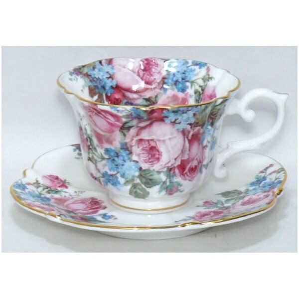 華やかなデザインのカップ＆ソーサーで、優雅なティータイムをお楽しみいただけます。来客時のおもてなしや、ギフトにも最適です。電子レンジ対応なので、普段使いにも便利です。