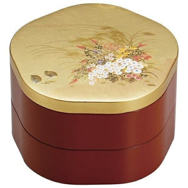 秋草をモチーフにした、華やかなデザインの5.0花重です。菊、桔梗、女郎花など、多彩な花々がカラフルな色合いで描かれ、明るく楽しい雰囲気を演出します。