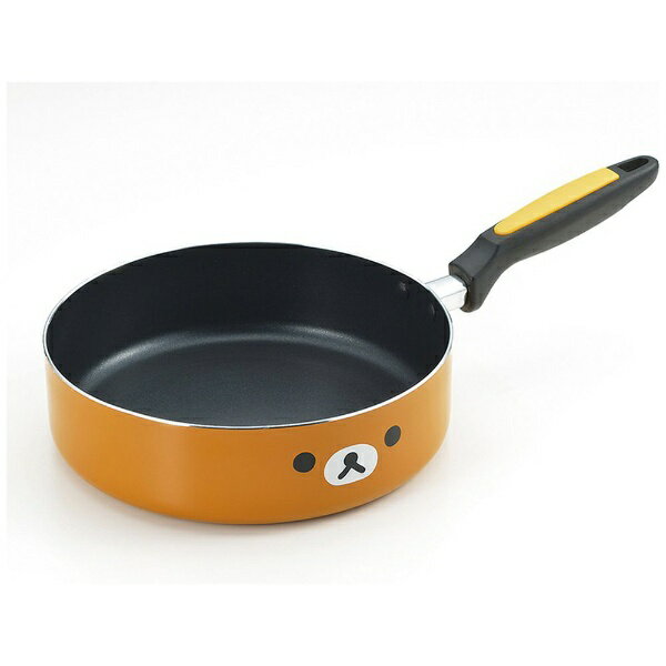 男女幅広く愛されるシンプルなデザインが魅力です。リラックマモチーフのベーシックなフライパン。深さがあるため容量たっぷり。少量の煮物に使えたりと活躍の場が多いアイテムです。内面はふっ素樹脂加工で焦げつきにくくお手入れがしやすい。ガス火・IH電...