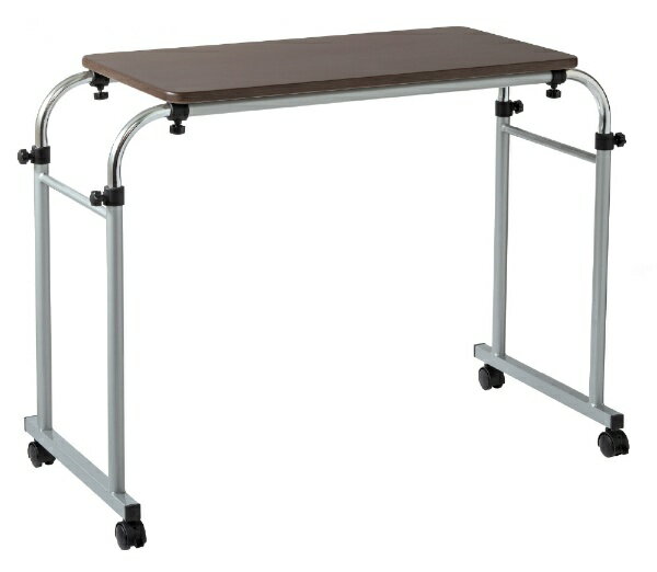 ベッドの大きさに合わせて高さと幅が調節出来ます。●ベッドでの読書や食事にピッタリ。●スタンディング会議テーブルとしてもお使いいただけます。●キャスター付き●お客様組立式●サイズ：(約)幅98~150×奥行46×高さ71~99cm、高さ：7c...