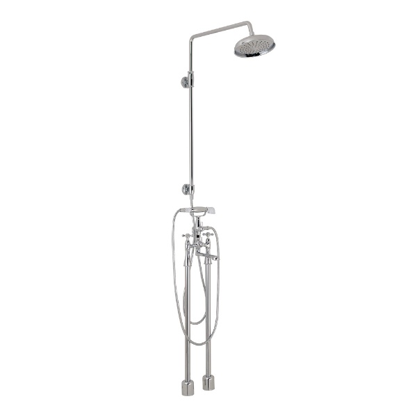 ●取付穴径30ミリ・厚20〜30ミリ ●フリースタンディング型など高さのあるバスタブに最適 ●オーバーヘッドシャワー回転範囲は約60°（パイプは回転しません。） ●オーバーヘッドシャワー質量3.5kg ○上部0171R（湯水共通） ○シャワ...