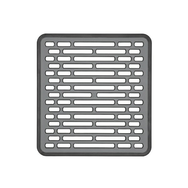 食器やグラスを衝撃から守り、シンクの傷つきを防ぐシンクマットです。やわらかいエラストマーの表面と、滑りにくい底面のアシ付きで、シンク内でしっかり安定します。水切れの良さと通気性を確保する穴の開いた形状と、高さのあるアシ部分で水はけ良く、いつ...