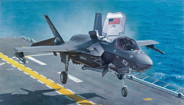 タミヤ製 新規開発製品 垂直着陸状態のF-35Bを精密再現!! ■ステルス性を備えた機体形状を忠実にモデル化。機体表面のRAMパネルは繊細な凸モールドで表現。エンジンノズルを下に向け、機体各部のドアを開いた垂直着陸状態を再現。ランディングギ...