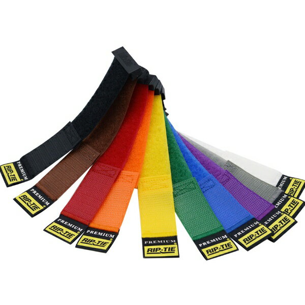 作業効率UP！ケーブルに3秒で簡単取り付け＆しっかりロック。耐久性に優れたケーブルラップ専門メーカー RIP-TIEの人気商品。■簡単取り付け＆しっかりロックケーブルへの取り付け方は、プルタブを後端のスロット穴に通すだけ。スロット内部の特殊...