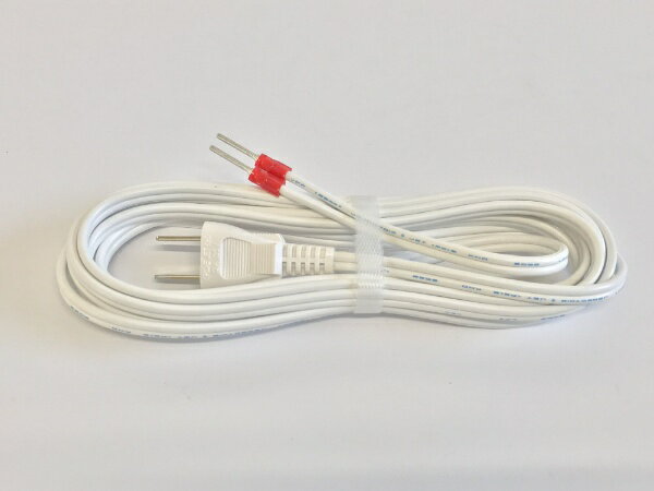 ・入数(巻):1・長さ(m):3・サイズ(mm2):2×1.25・色:白・メーカー:KHD・定格電圧(V):125・許容電流(A):12・用途:家庭用100Vの電源コードとして使用