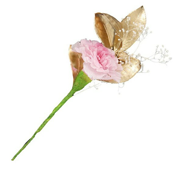 プリザーブドフラワーのプチシリーズ。小さいサイズでも金の葉がインパクトのある美しいアレンジメント。インテリア、コサージュなど飾り方は様々です。色 ： 金・ピンク素材 ： カーネーション・サザンカ葉パッケージサイズ ： 265×60×120m...