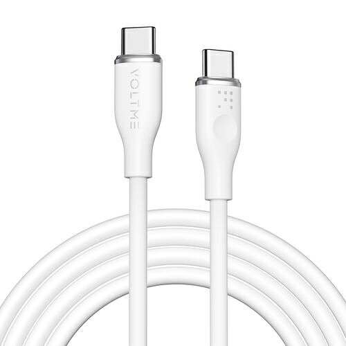 シリコン 充電ケーブル USB-C＆USB-C 60W 1.8m■耐久性と柔軟性を両立VOLTME PD ケーブル内部の銅線をグラフェンで覆い、外装にシリコン素材を使用した3層構造を採用し、しっとりとした心地よい手触りを実現。触るたびなめら...
