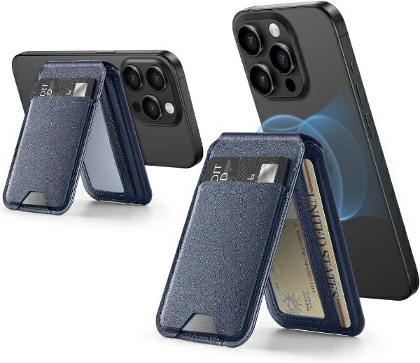 【しっかり磁気吸着】 1100gの強力なHaloLockマグネットリングが内蔵され、磁力は公式マグネットウォレットより20%も強力で、ウォレットスタンドがしっかり吸着します。ESR HaloLockケース、公式のMagSafeケース、または...