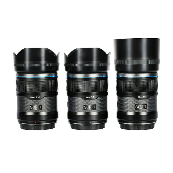 SIRUI Sniper オートフォーカスレンズ F1.2広角 APS-C用の3本セットです。 (Zマウント/23、33、56mm/ブラック色)SIRUI Sniperシリーズは、3つの焦点距離(23、33、56mm)のバリエーションがあり...