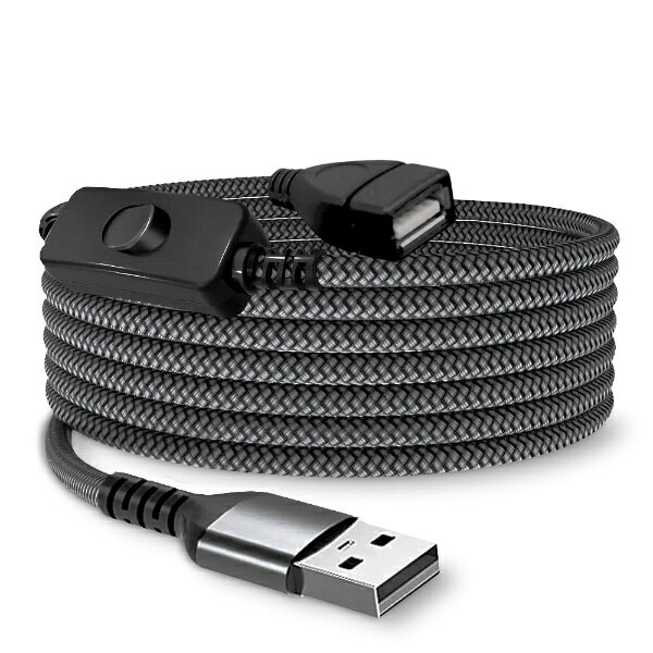 USB電源延長ケーブル ON/OFFスイッチ付用途に合わせて選べる3m、5m、10mをラインアップ。本製品はUSB-Aコネクタを持つUSB電源のポートを延長するケーブルです。ケーブルの長さは、3m、5m、10mをラインアップ。USB電源を延...