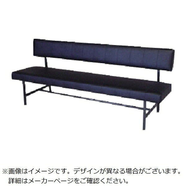 ■スタンダードタイプのロビーチェアです。【仕様】・背面色： ブラック・座面色： ブラック・色： ブラック・タイプ： 背付・幅（mm）： 1800・奥行（mm）： 520・座面高さ（mm）： 420・高さ（mm）： 730・座高（mm）： 4...
