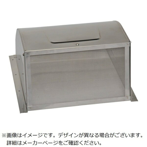 ■接合部分にはハゼ加工、側面にはリブ加工が施してあり、風鳴りが少ないです。【用途】・換気扇の木枠に取付、低層階（3階まで）用。【仕様】・色： ステンレス・内径（mm）： 250・全長（mm）： 175・外径（mm）： 290・20cmの換気...