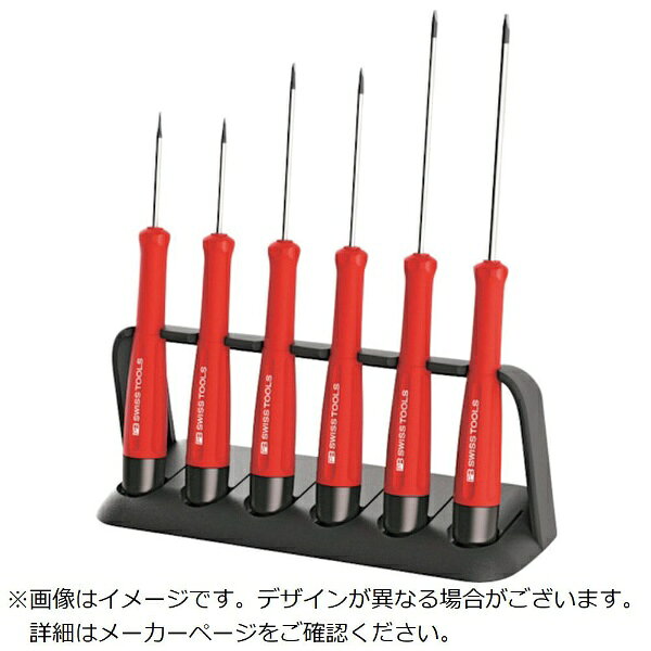 ■先端形状によってグリップエンドを色分けしています。■濡れた手で握っても滑りにくく、オイルガソリンに耐性があり、汚れてもきれいに落とせます。■便利なスタンド付です。【仕様】・セット内容： スイスグリップ精密マイナスドライバー0.2×1.2・...