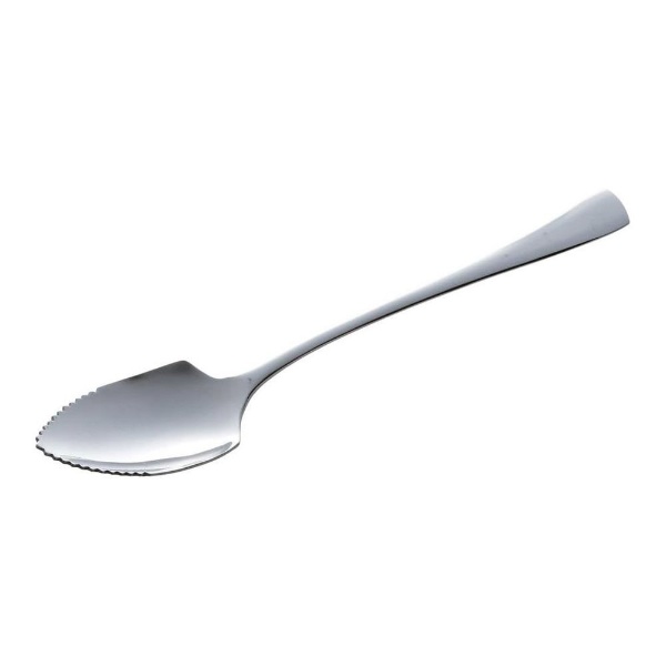 グレープフルーツ、フルーツ用のスプーンです。テーブルウェアを同じシリーズでそろえればいつもの食卓が少しおしゃれになります。表面は光沢のある仕上げとなっています。【仕様】●長さ： 約14cm
