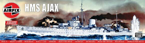 1/600 HMS エイジャックスが、昔のパッケージのまま再販