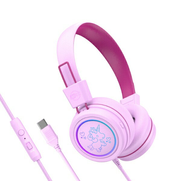 USB Type-C対応＋LEDライティング キッズヘッドホンMEE audio KidJamzはお子様（4歳以上）の聴覚を保護するように設計された音量リミッター（85dB）付きの子供向けヘッドホンです。聴覚に関して、幼少期に大音量に慣れて...