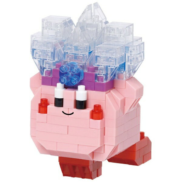 『星のカービィ』から、代表的なコピー能力の一つ「アイス」のカービィが登場！！■滑って移動するポーズを再現。■頭の氷には2色の透明部品を混ぜて使用することで、キンキンに冷えた様子を再現。■口はプリントで表現。■難易度：2■ピース数：250※画...