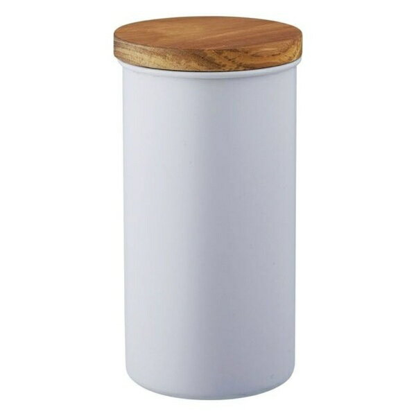 ■サイズ： φ85×158mm■容量： 粉 220g　コーヒー豆 200g■材質本体： 18-8ステンレス（塗装）蓋： 天然木（ウレタン塗装）パッキン： シリコン