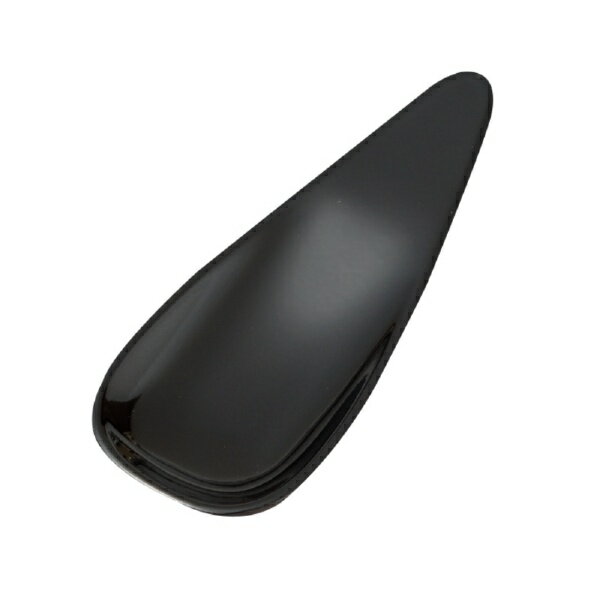 宮本産業のチャサジ クロです。黒色のシンプルなデザインで、幅約3.5cm、奥行き約9.1cm、高さ約1cmとコンパクトなサイズです。