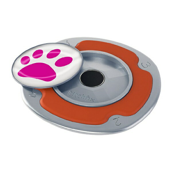 中央のマーカーはどの方向からでも取り出せるパッティングアライメントに1〜4のナンバーは打順選択に　マーカー付きサイズ：φ25.0