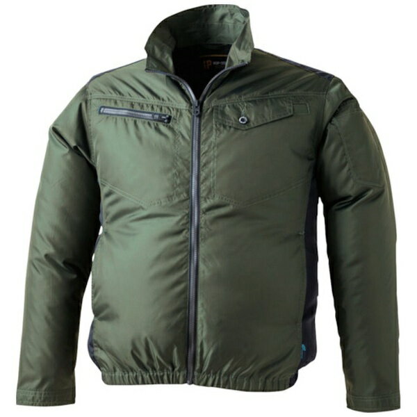 ■暑さからの開放を実感できる高い効果を身軽に、気軽にルックス良く味わえる。【仕様】・色： ミッドカーキ・サイズ： M・着丈（cm）： 64・胸囲（cm）： 110.5・肩幅（cm）： 44.5・袖丈（cm）： 58・【風漏れ防止対策】・【裏...