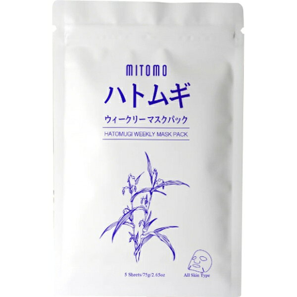 MITOMOハトムギ ウィークリー マスクパックは、毎週の特別なケアで肌に栄養を与え、美しい肌を育みます。ハトムギの恵みで肌を満たし、しっとりと潤い、柔らかくなりましょう。アーブチンが含まれ、肌トーンを均一化し、明るく輝く肌に導きます。【商...