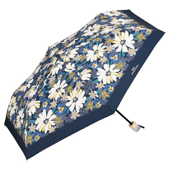 大ぶりの花が華やかで、遠くからでも目を引くようなデザインの折りたたみ雨傘。リムのデザインによって、華やかながらも派手すぎず持ちやすいアイテム。クラシックすぎる印象になりがちなリムのデザインですが、手元をクリアにして透明感を出すことでトレンド...