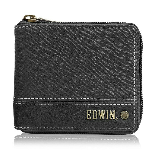 ジーンズでお馴染みの人気ブランド【EDWIN（エドウイン）】からバイアスエンボス＆シボを組み合わせた切り替え合皮が特徴的な二つ折財布が登場しました。落下のリスクを軽減するラウンドジップ仕様です。紙幣収納、マチのついたフラップ仕様の小銭収納に...