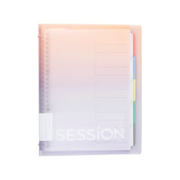 学生の効率のよい勉強をサポートする『SESSiON』たくさん仕切れて整理しやすい、勉強効率がアップするバインダーブランドです。透明感の淡いカラーラインアップで、付属のインデックスも、表紙のカラーにあわせて優しい色を採用しています。・サイズ：...