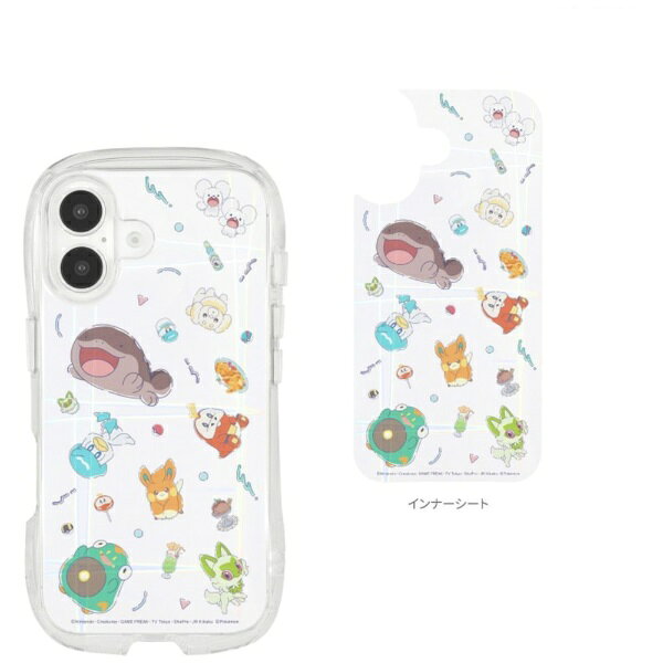 裏面を覆うiPhone16対応プロテクトジャケットです。背面・側面全体にTPU素材を用いた、クリアタイプのソフトケースです。キズを防ぎ、軽微な振動や衝撃から端末を守ります。キラキラ仕様のインナーシートが付属しており、お好みに合わせてカスタマ...