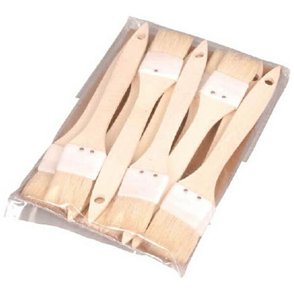 ■10本入のお買い得パックです。■サビが出ない、安全刷毛です。【用途】・油性、ニス用。・補修、工作用。【仕様】・刷毛幅（mm）： 30・毛丈（mm）： 25・玉厚（mm）： 5・全長（mm）： 185【材質／仕上】・毛： 山羊毛・柄： 木（...