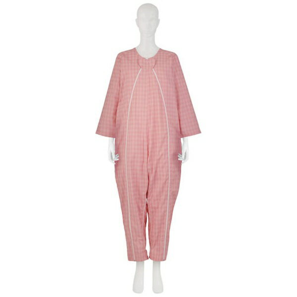 ■胸元から両足首にかけて開き、前身ごろが取り外せるタイプ【仕様】・色： さくら・サイズ： L・胸囲（cm）： 96〜104・身長（cm）： 160〜175・タイプ： スリーシーズン・ヒップ（cm）： 92〜100・ホック付つなぎねまき 【材...